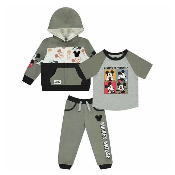 Disney | Matching Sets | Disneys Mickey Boys 3piece Hoodie Jogger Set ...